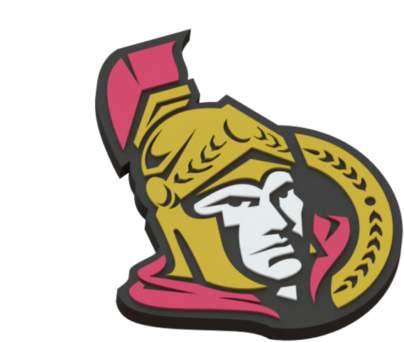 Ottawa Senators Logo 3d Print - Sens Logo 3d Nhl - Free Transparent PNG ...