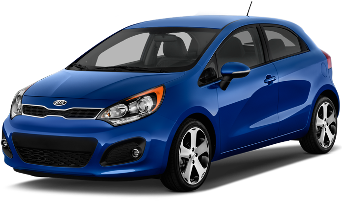 Download Cars - New Zealand - Kia Rio 2013 Blue PNG Image with No ...
