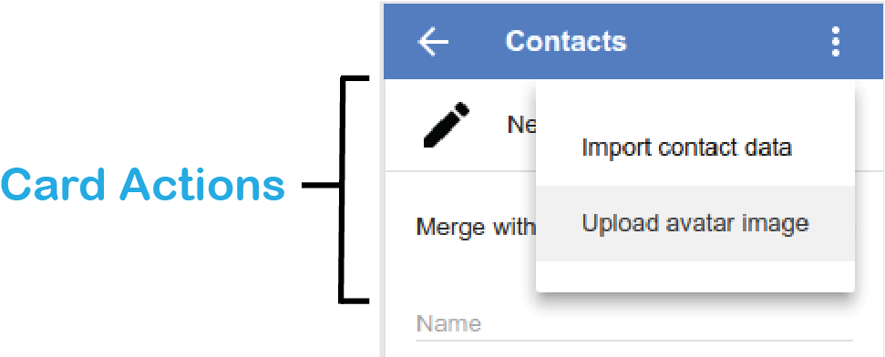 Card Action Widget - Contact Smart Card - Free Transparent PNG Download ...