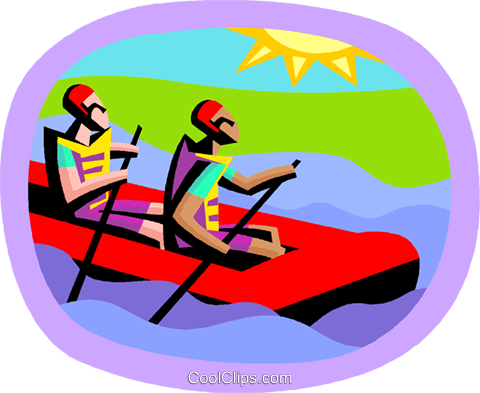 Download Water Sports, Rafting Royalty Free Vector Clip Art - Copyright ...