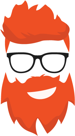 Red Hair Clipart Red Beard - Mustache And Beard Cartoon - Free ...