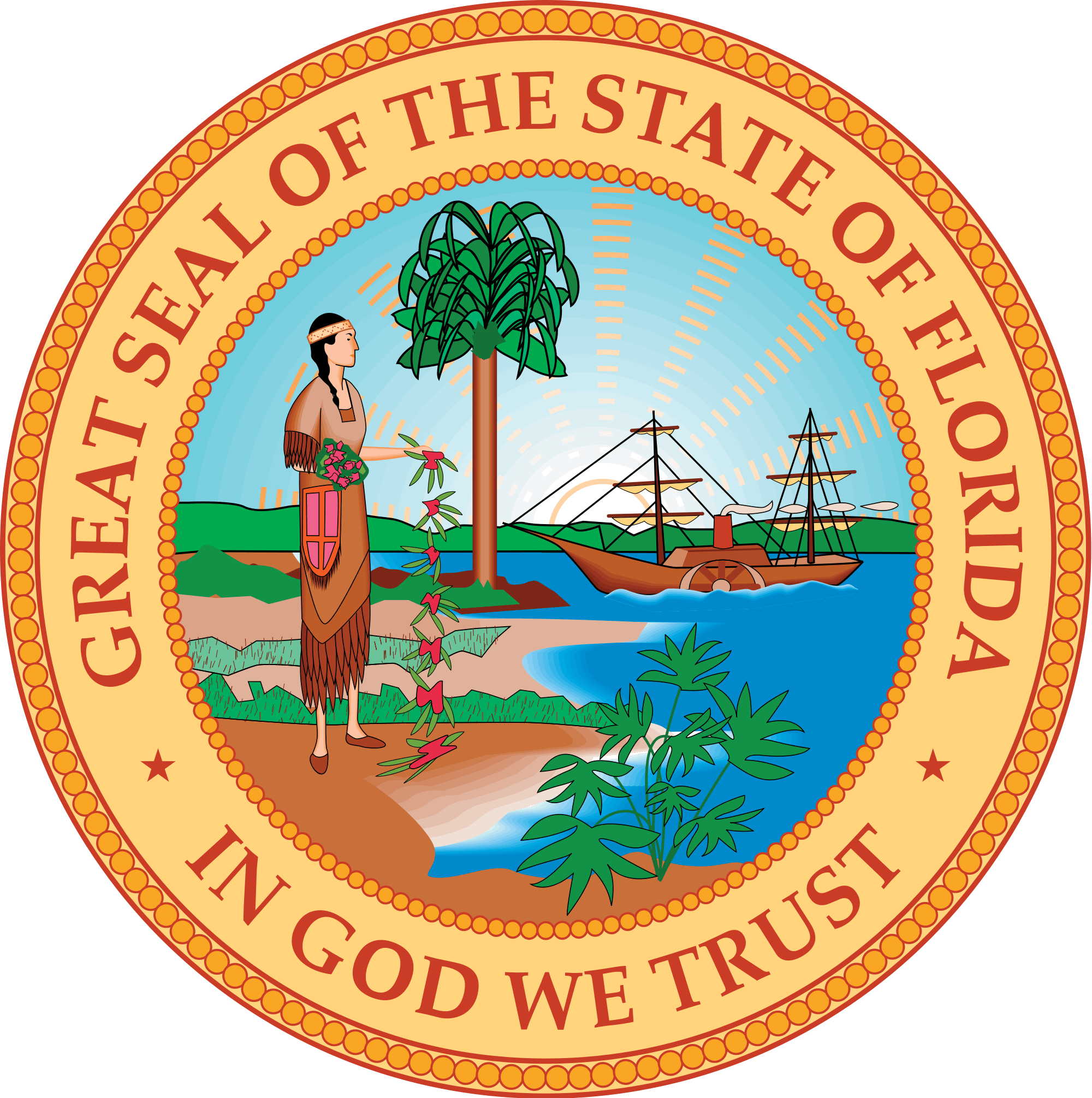 Download Florida - Florida State Seal PNG Image with No Background ...