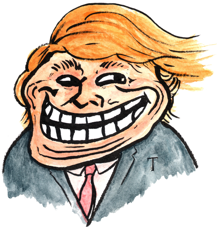 Download Post - Trump Troll PNG Image with No Background - PNGkey.com