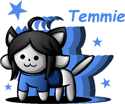 Temmie Personality - Undertale Temmie Blue - Free Transparent PNG ...