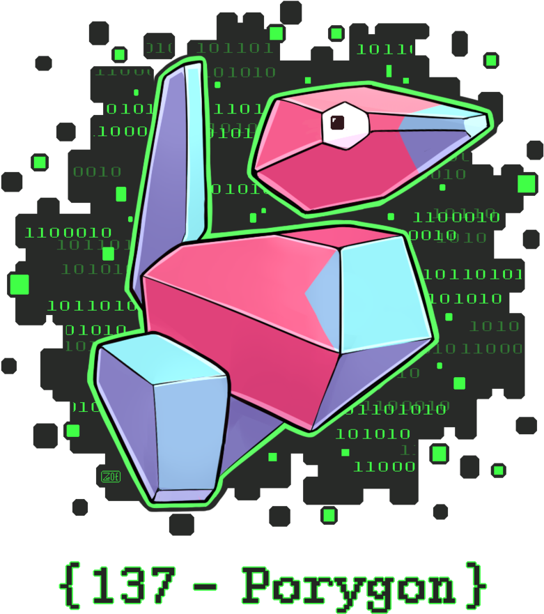 Download Porygon - - Digital Art PNG Image with No Background - PNGkey.com