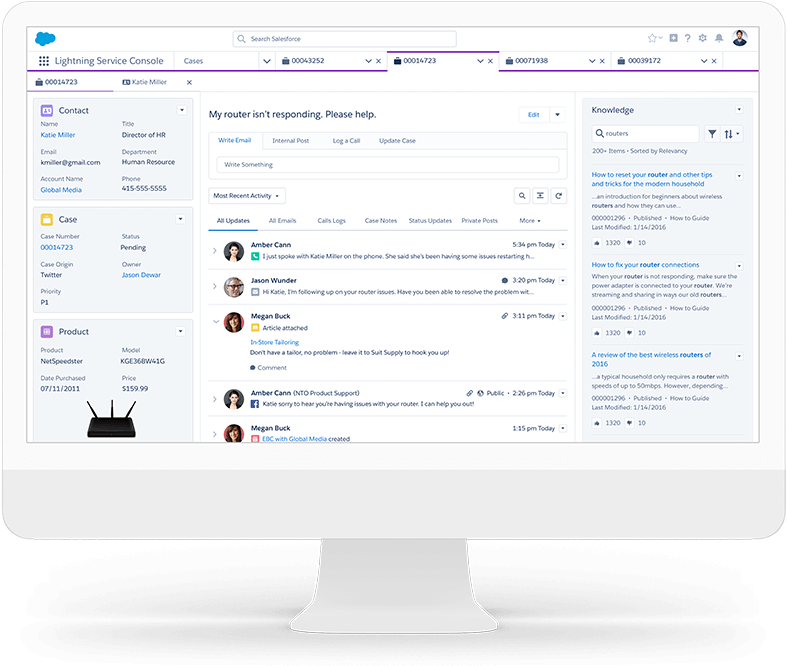 Download Ai For Service Demo - Salesforce Service Cloud PNG Image with ...