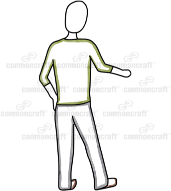 Download Male Stand Back Hand Out - Illustration PNG Image with No ...