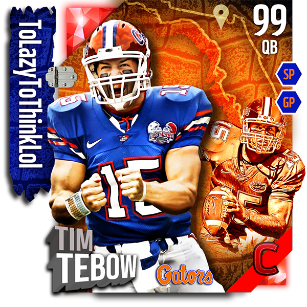 Kam Chancellor Png Download - Tim Tebow Florida Gators Fanatics ...