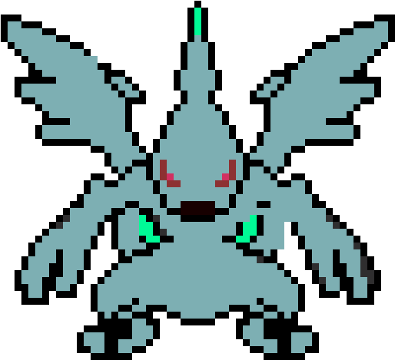 Shiny Zekrom - Pixel Art - Free Transparent PNG Download - PNGkey