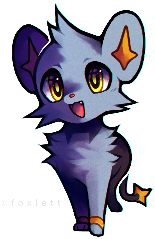 Download Shinx By Foxlett On Deviantart - Cute Shinx Art PNG Image with ...