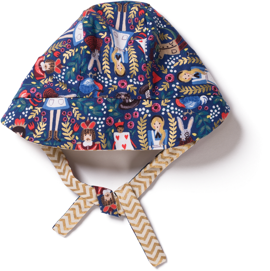 Download Reversible Baby Bonnet - Coudsdonc Alice In Wonderland ...