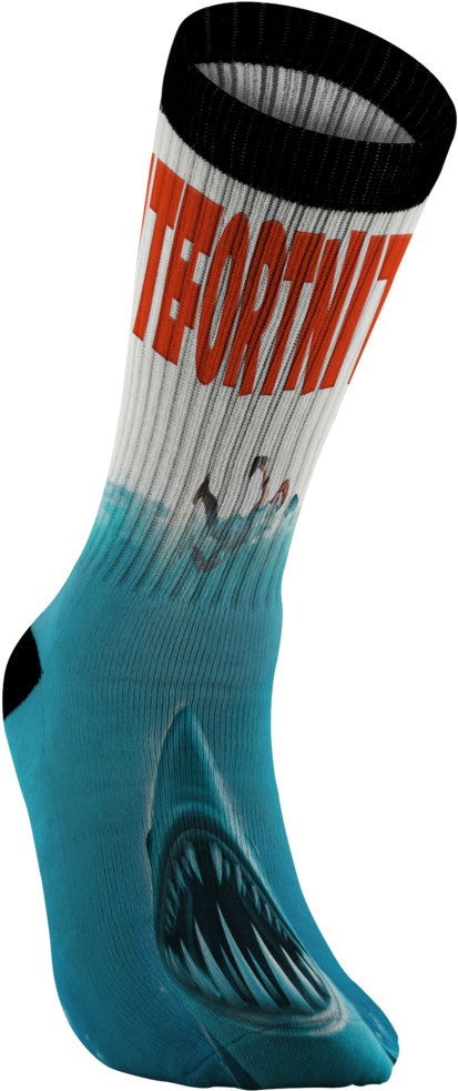 Download Fortnite Chomp Sr X Jaws Socks - Sock PNG Image with No ...