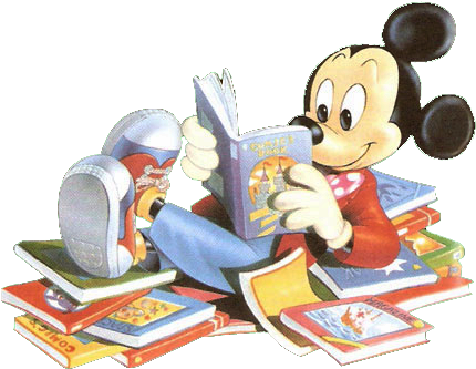 Mickey - Mickey Mouse Reading Book - Free Transparent PNG Download - PNGkey