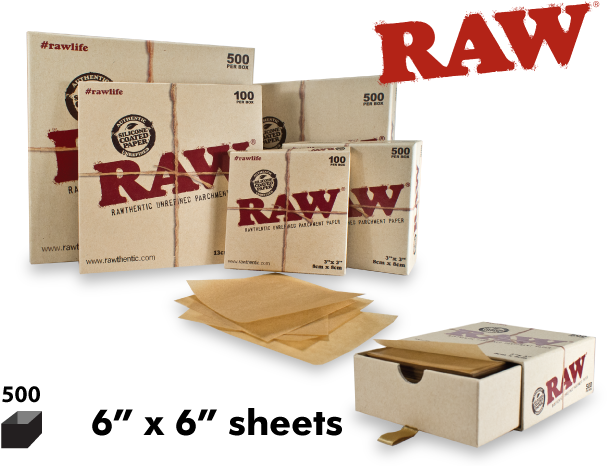Download Raw Parch 500 - Raw Threads Raw Rolling Paper Parchment ...