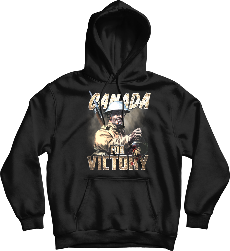 Canadian Soldier World War 1 Bloody Enemy Helmet Hoodie - Mindofrez ...