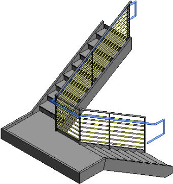 Download For A Continuous Rail , You Can - Egress Stair Handrail PNG ...