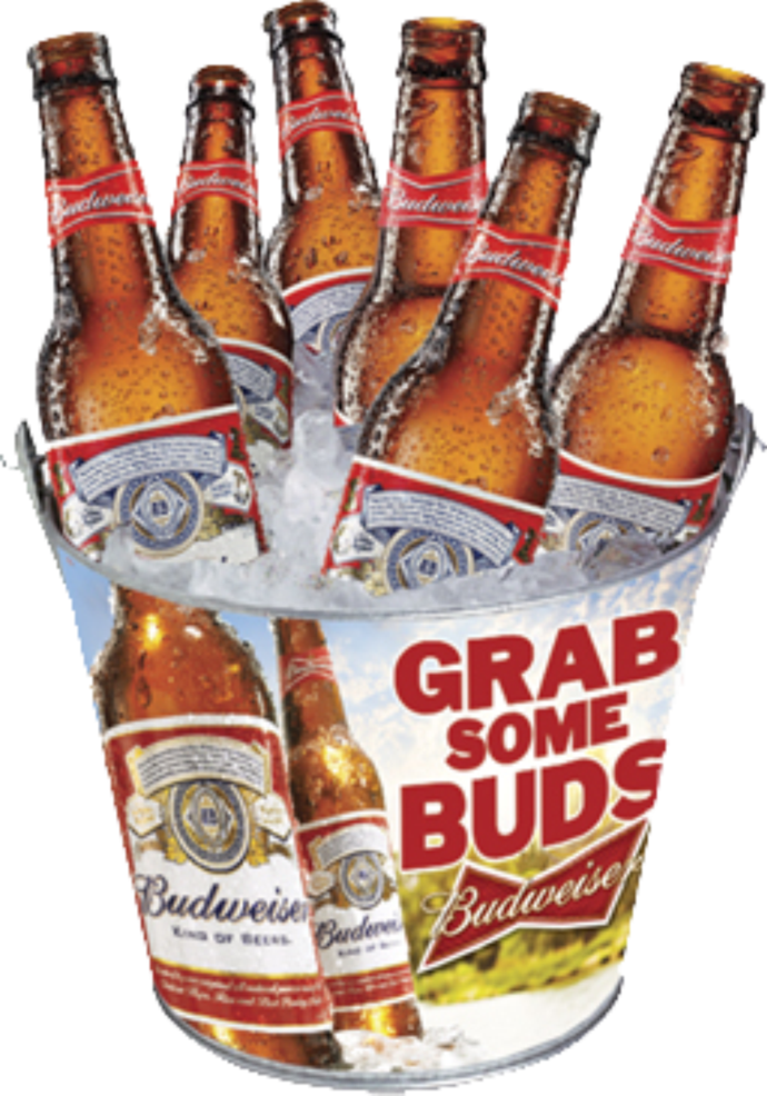 Download Budweiser Family Metal Bucket - Budweiser Grab Some Buds Full ...