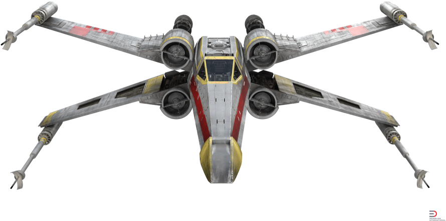 Download Star Wars X Wing Starfighter Yellow Royalty Free 3d - X Wing ...