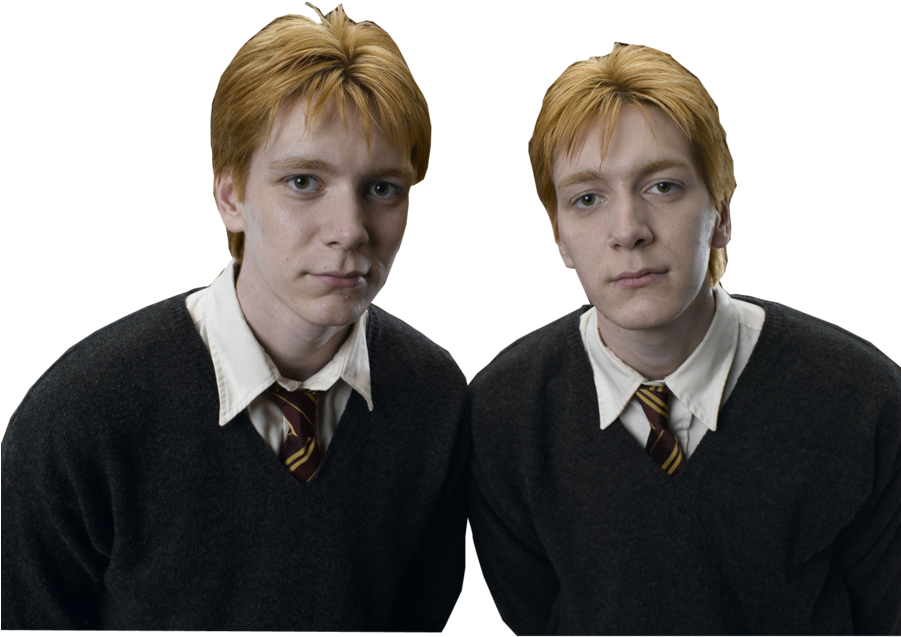 Download Harry Potter Fred And George Meme PNG Image with No Background ...