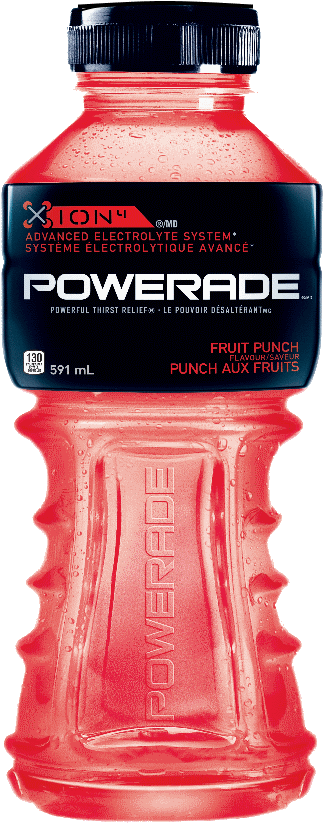 Download Powerade Fruit Punch, 591ml 24/cs - Powerade Ion4 Fruit Punch ...