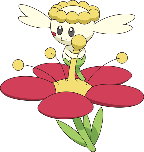669flabébé Red Flower Xy Anime - Flabebe Pokemon - Free Transparent PNG ...