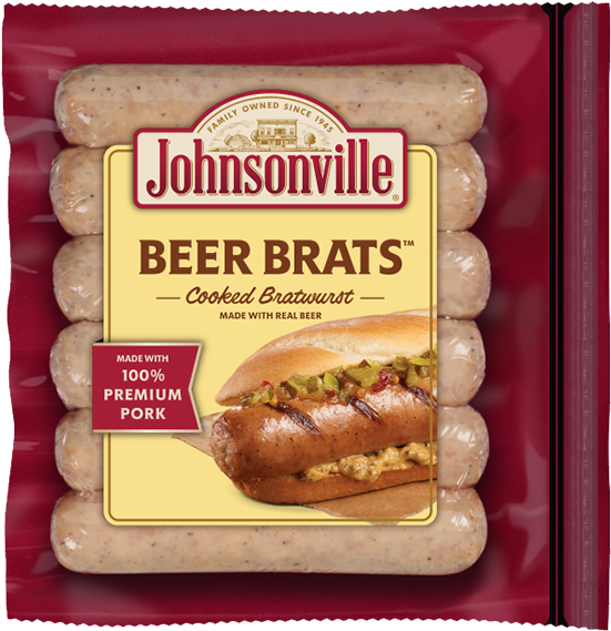 Download Beer Brats Links - Johnsonville Beer Brats PNG Image with No ...