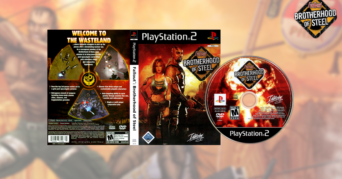 Download Fallout Brotherhood Of Steel Playstation 2 Ps2 PNG Image with ...