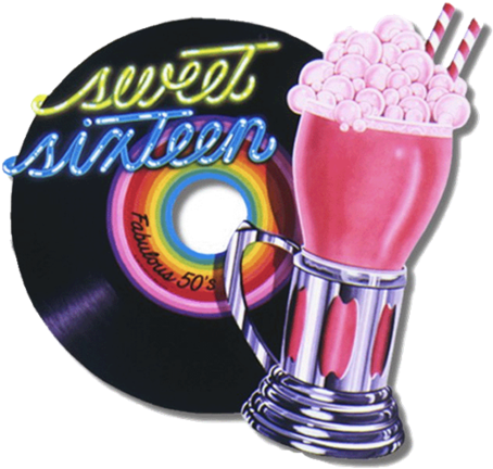 Download 50s, Milkshake, And Neon Image - Fabulous 50s Cutouts Pack Of ...