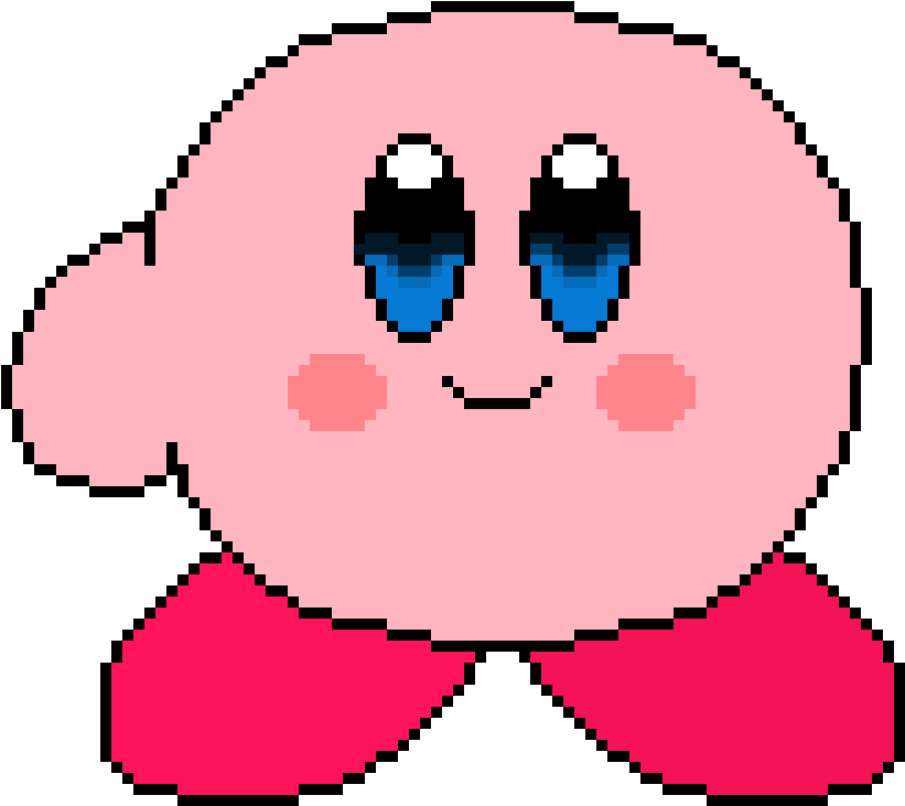 Kirby's Face - Kirby Undertale Sprite - Free Transparent PNG Download ...