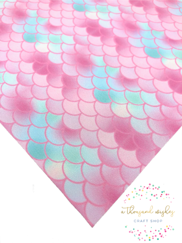 Mermaid Scales - Printed Leather - Fun Patterns - Free Transparent PNG ...
