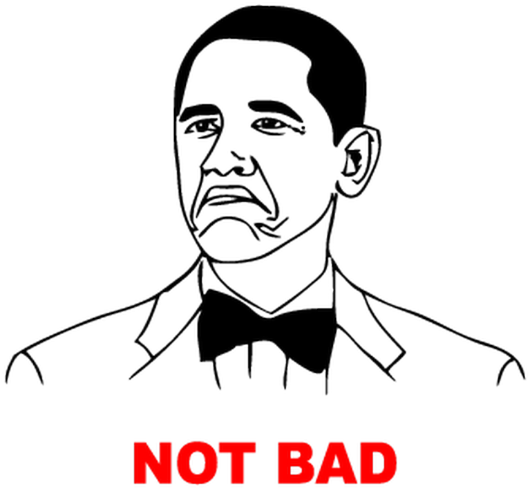 Download Troll Face Barack Obama Not Bad T-shirt - Obama Not Bad Png ...