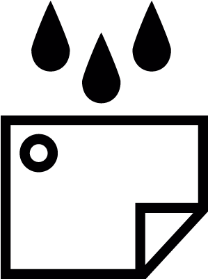 Download Water Droplets And Folded Paper Vector - Tarpaulin Icon PNG ...