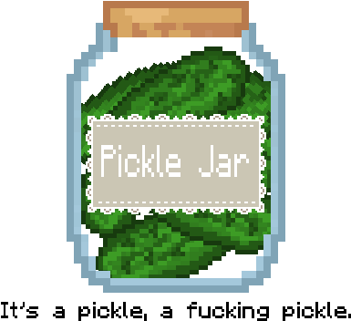Download Hey Tyleroakley, I Made A Pixel Art Of A Jar Of Pickles ...