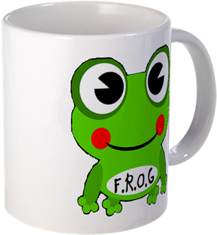 Download Cute Cartoon Frog Fully Rely On God F - Cute Cartoon Frog ...
