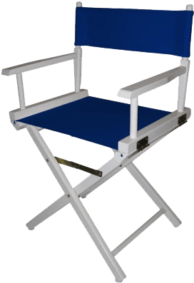Download Blue Directors Chair Transparent Png Image Tv - Casual Home ...