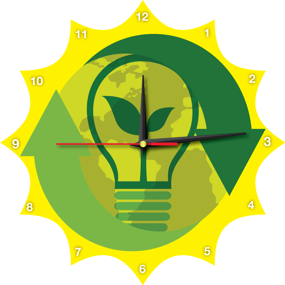 Download Green Earth Clock PNG Image with No Background - PNGkey.com