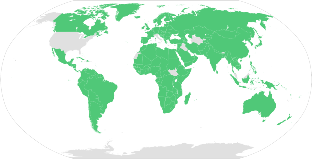 Download Organic Map Green Worldd - Countries In The World That Drive ...
