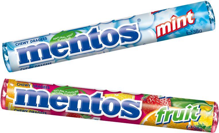 Download Mentos Mint Und Fruit - Mentos Rainbow En Mint PNG Image with ...