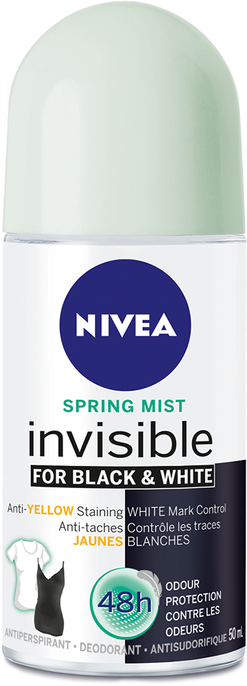 Download Nivea Invisible Black And White Pure PNG Image with No ...