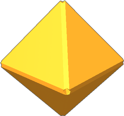 A Brand New 3d Diamond - 3d Yellow Triangle Png - Free Transparent PNG ...