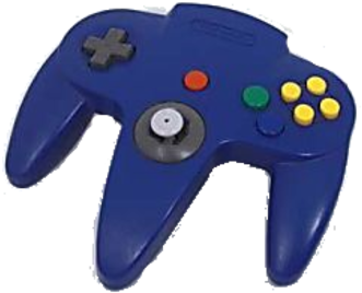 Download Nintendo 64 Blue Controller - Nintendo 64 PNG Image with No ...