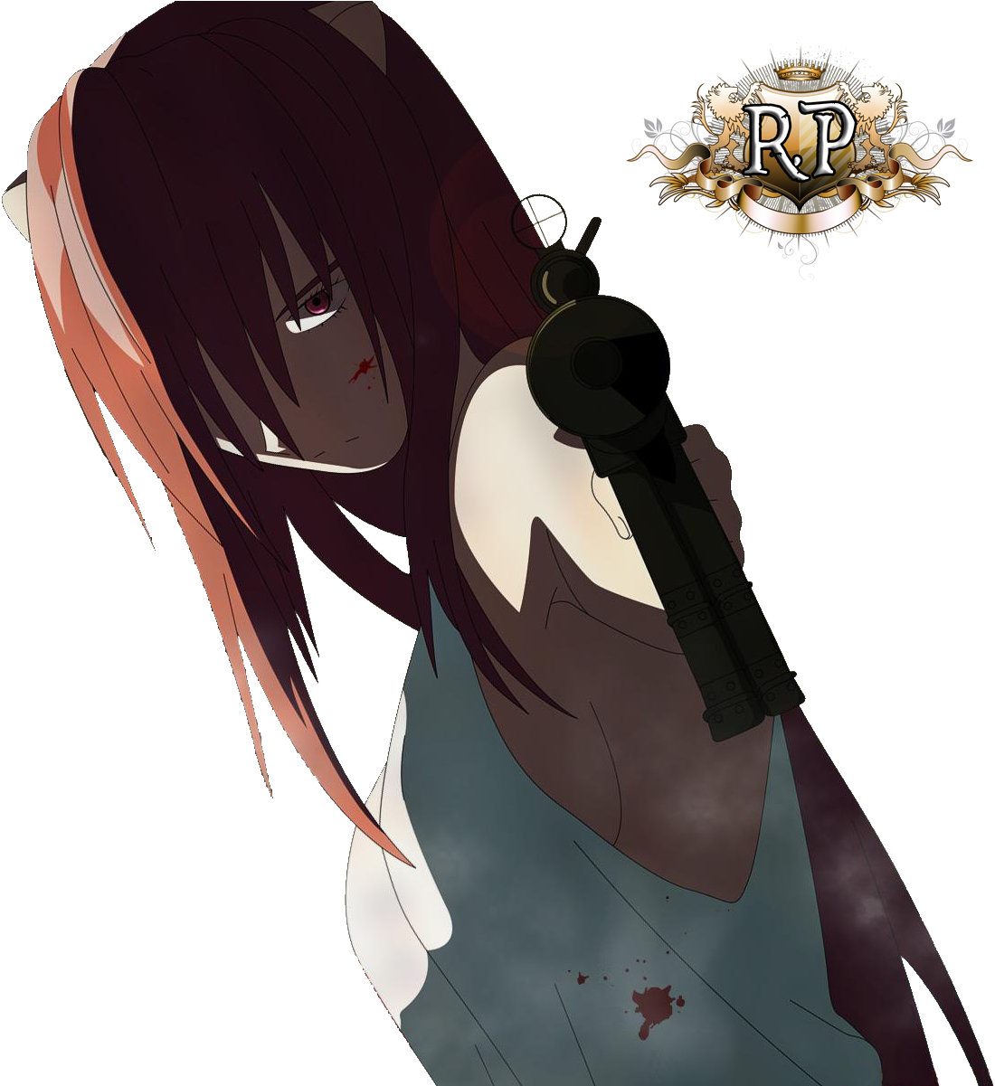 Elfen Lied Lucy Gun Anime Manga Art 32x24 Print Poster - Free ...
