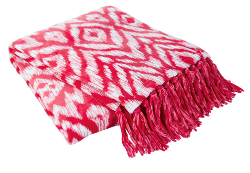 Download Plush Throw Blanket, Red/white - Meradiso Wohndecke, 130 X 170 ...
