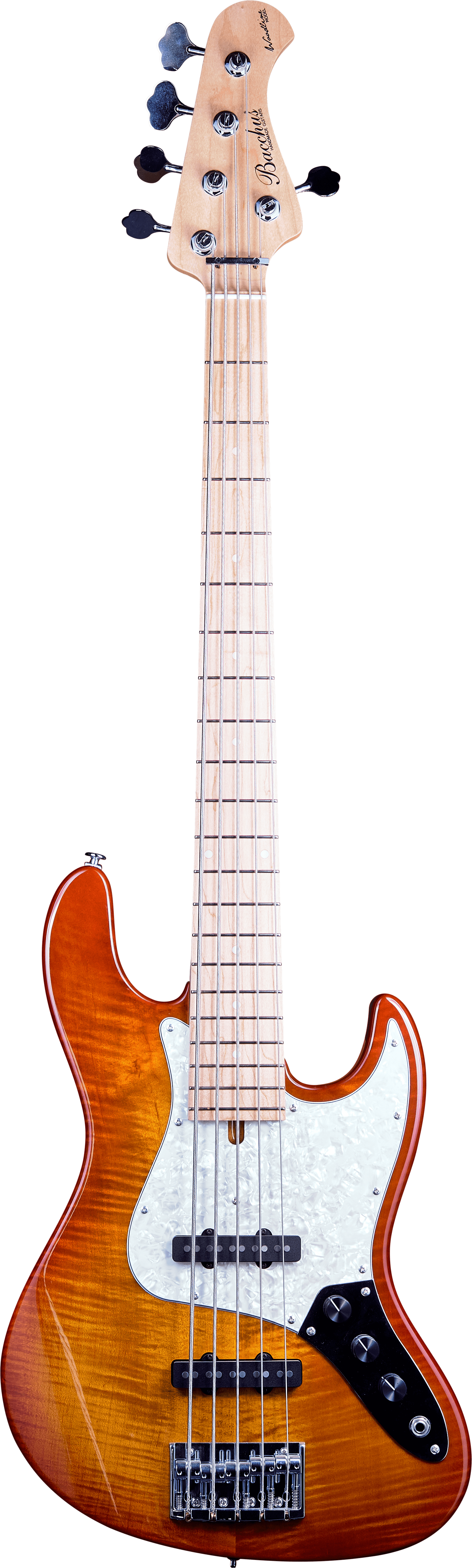 Download Bacchus Custom Shop Woodline Dx5 Honey Burst "tiger - Fender ...