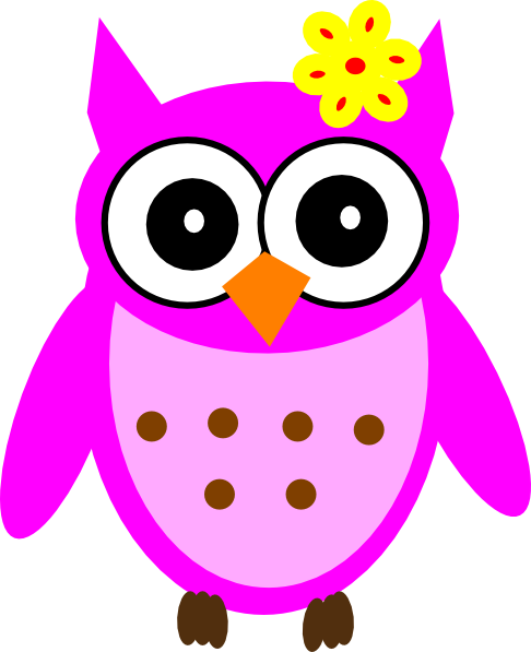 How To Set Use Baby Pink Owl Svg Vector - Orange Owl Clipart - Free ...