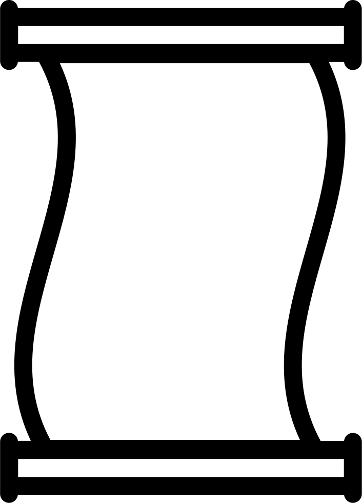 Ancient Paper Scroll Outline - Scroll Outlines - Free Transparent PNG ...