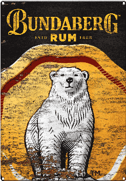 Download Bundaberg Rum Bear Tin Sign - Bundaberg Rum Polar Bear PNG ...