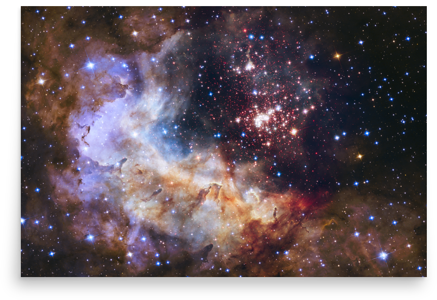 Download Westerlund 2 Star Cluster Purple Poster Unframed - East Urban ...