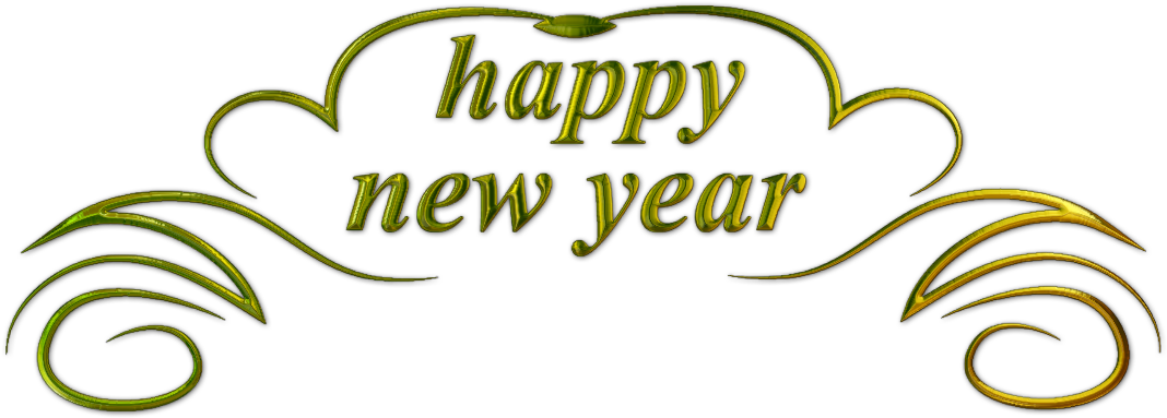 Happy New Year Text 3 - Happy New Year Png Text - Free Transparent PNG ...