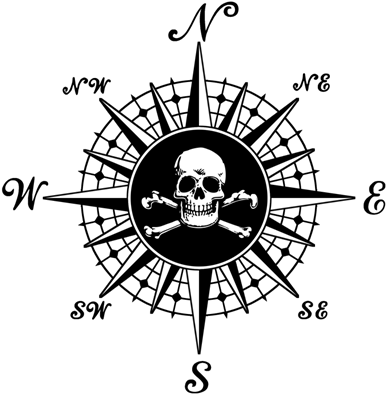 Download Pirate Compass Rose PNG Image with No Background - PNGkey.com